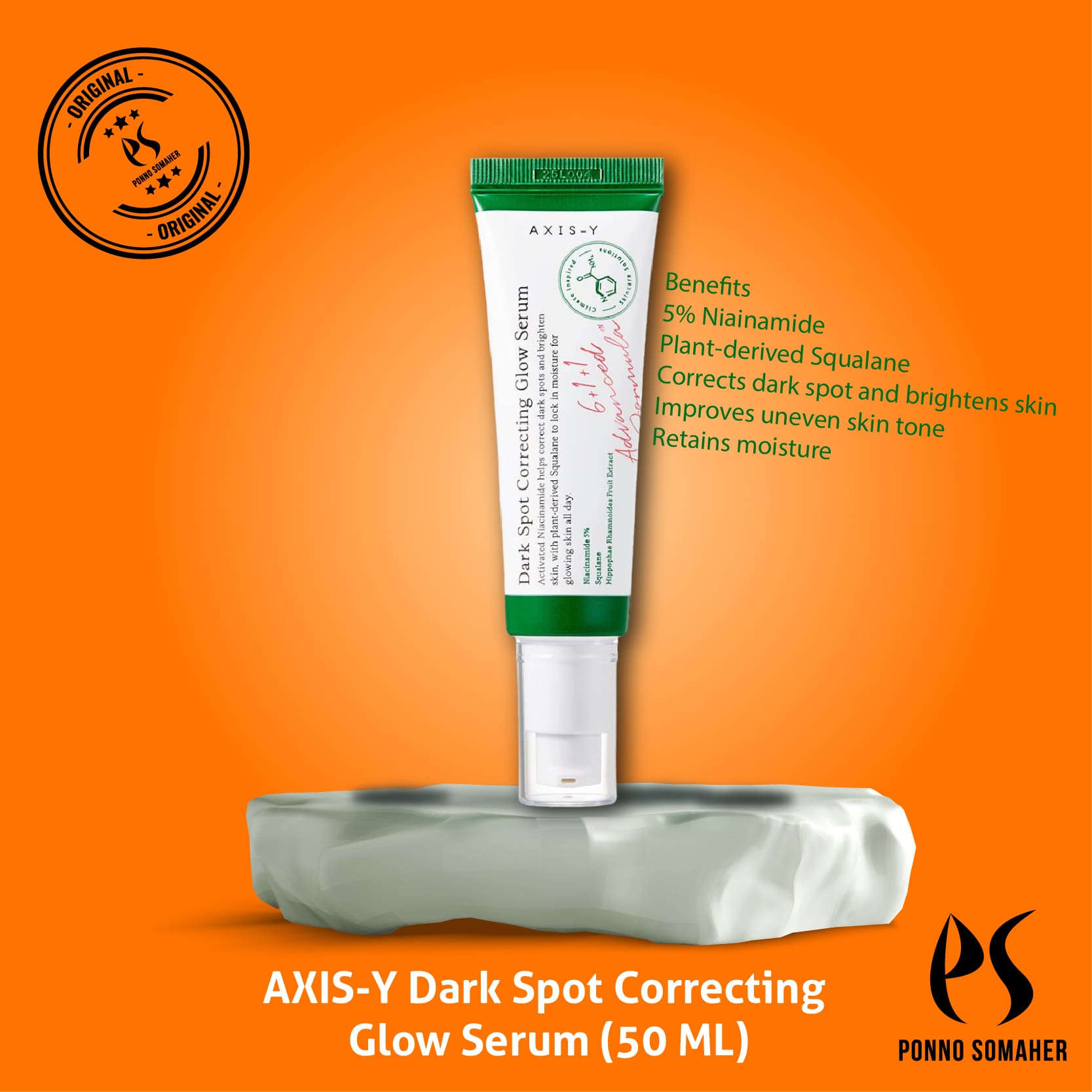 AXIS-Y Dark Spot Correcting Glow Serum 50ml - Ponno Somaher